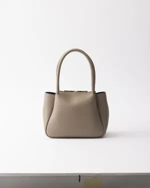 Prada Mini Leather Handbag - Grey
