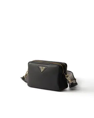 Prada Small Leather Shoulder Bag - Black