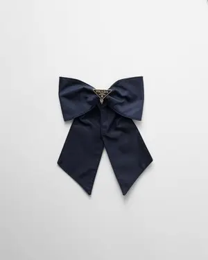 Prada Re-nylon Bow Hair Clip - Balticlue