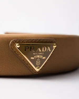 Prada Re-nylon Headband - Brown