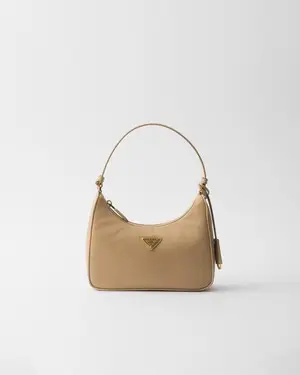 Prada Re-edition 2005 Re-nylon And Saffiano Mini Bag - Camel