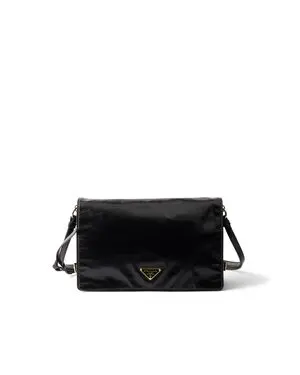 Prada Medium Leather Shoulder Bag - Black