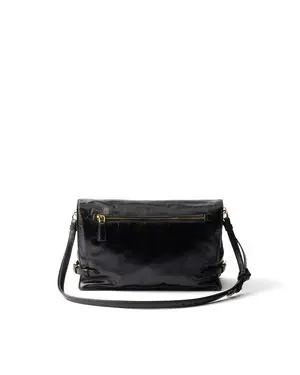 Prada Medium Leather Shoulder Bag - Black