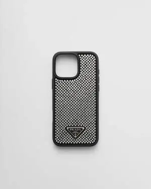 Prada Studded Cover For Iphone 16 Pro Max - Crystal | Editorialist