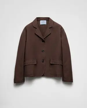 Prada Single-breasted Cotton Jacket