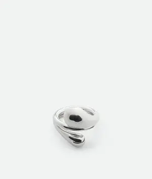 Bottega Veneta Drop Ring - Silver