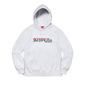 Supreme Usa Hooded Sweatshirt - Grey