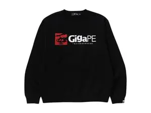 A BATHING APE BAPE X Neighborhood Gigape Crewneck Sweatshirt - Black