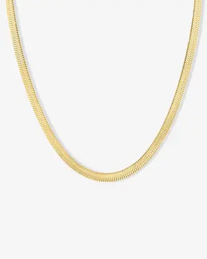 Ben Oni Herringbone Necklace - Gold