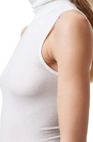 ALLSAINTS Bec Turtleneck Tank - Optic White