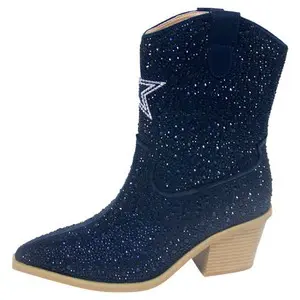 CUCE Dallas Cowboys Crystal Ankle Boots