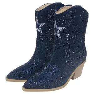 CUCE Dallas Cowboys Crystal Ankle Boots