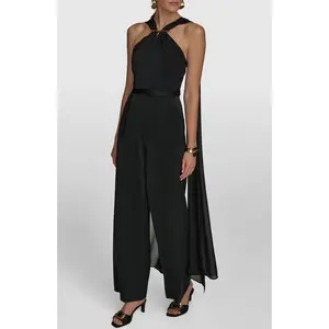 Donna Karan New York Halter Neck Jumpsuit - Black