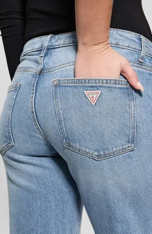 Guess Low Rise Slouchy Straight Leg Jeans