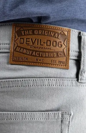DEVIL-DOG DUNGAREES Athletic Fit Jeans - Metal
