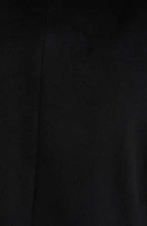 Fleurette Wool Wrap Coat - Black