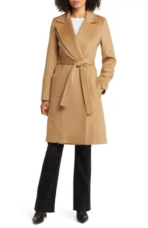 Women's Belted Wool Peacoats