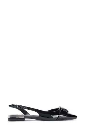 Dkny Clemma Pointed-toe Slingback Flats - Black