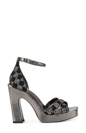 Dkny Linda Ankle Strap Sandal - Black