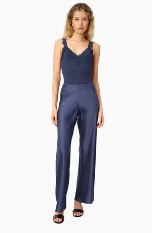 Cami Nyc Lani Lace Trim Tank Top - Harbor