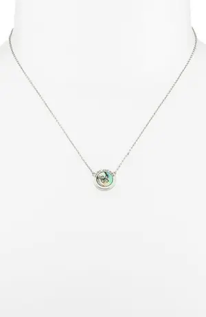 Marc Jacobs Button Crystal Embellished Pendant Necklace