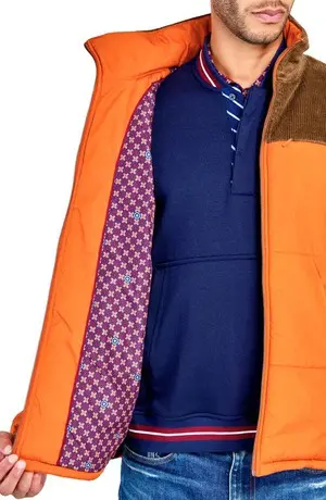 CON.STRUCT Solid Puffer Jacket - Orange