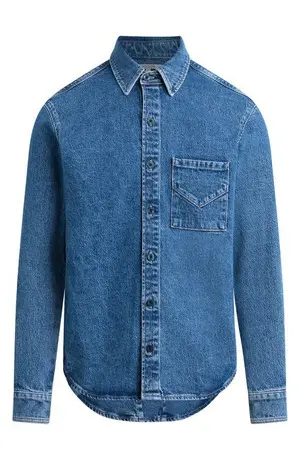 Hudson Jeans Long Sleeve Denim Button-up Shirt