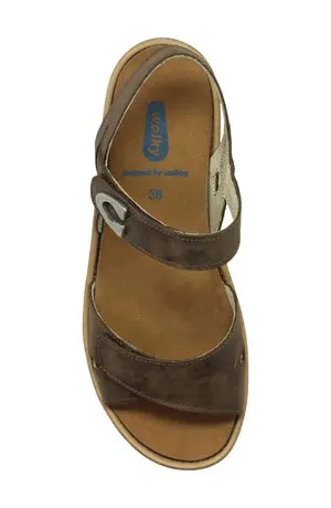 WOLKY Sanibel Platform Wedge Sandal - Cedar Brown