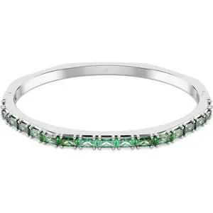 SWAROVSKI Swarovski Matrix Cubic Zirconia Bangle Silver/ Green