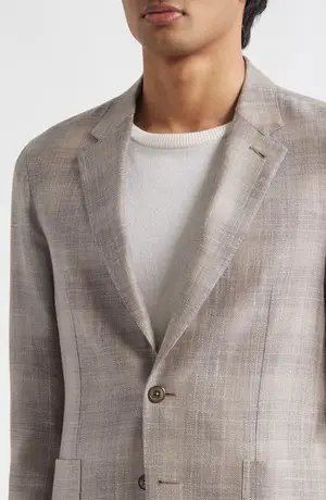 Zegna Fairway Crossover Plaid Wool - Medium Brown