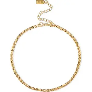 Ben Oni Wheat Chain Anklet - Gold