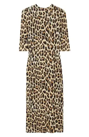 Alice + Olivia Delora Print Knit Midi Dress