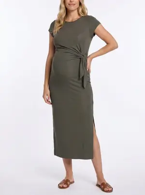 Crew Neck Midi Dresses
