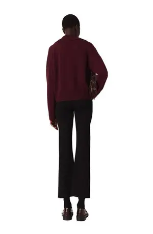 Maje Slit Trousers - Black