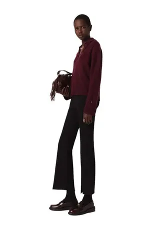 Maje Slit Trousers - Black