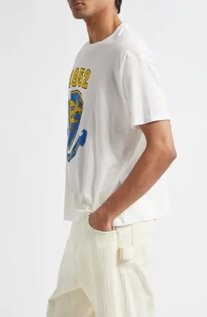 BODE Crest Boxy Graphic T-shirt - Cream