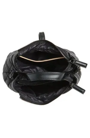 Mz Wallace Mini Astor Diamond Quilted Bag - Black