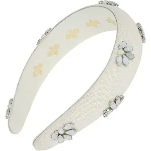 L. Erickson Midsummer Wide Headband - Cream