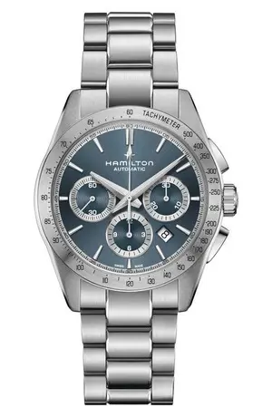 Hamilton Jazzmaster Performer Automatic Chronograph Bracelet Watch - Blue