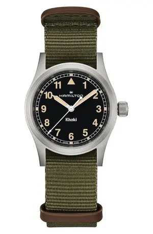 Hamilton Khaki Field Strap Watch - Black