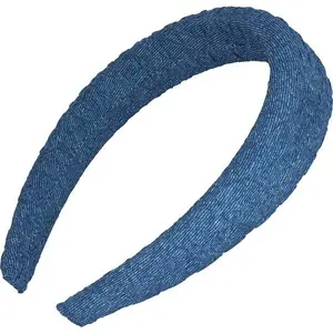 L. Erickson Oakley Padded Denim Headband - Light Wash
