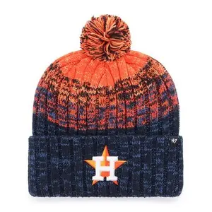 '47 Houston Astros Cascade Cuffed Knit Hat With Pom - Navy