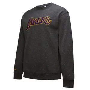 Mitchell & Ness Los Angeles Lakers Snow Washed Vintage Logo Pullover Sweatshirt