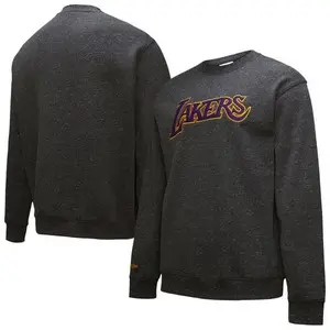 Mitchell & Ness Los Angeles Lakers Snow Washed Vintage Logo Pullover Sweatshirt