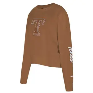 PRO STANDARD Texas Rangers Paint The City Pullover Cropped Sweatshirt