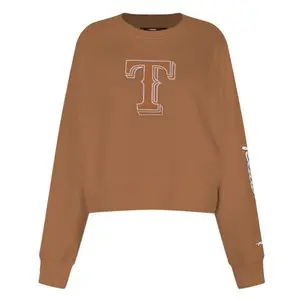 PRO STANDARD Texas Rangers Paint The City Pullover Cropped Sweatshirt