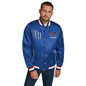 Tommy Hilfiger Buffalo Bills Dante Full-snap Satin Jacket
