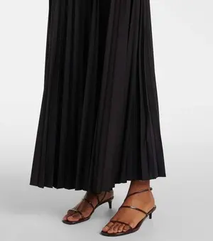 Sportmax Plissé Jersey Maxi Dress