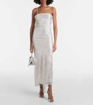JACQUES WEI Sequined Slip Dress