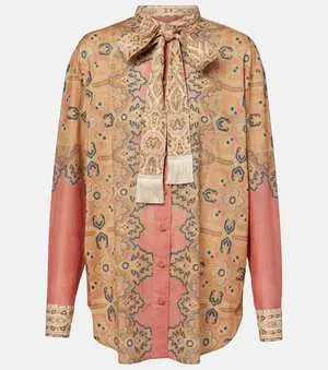 Valentino Garavani Voyage Imaginaire Cotton Muslin Blouse